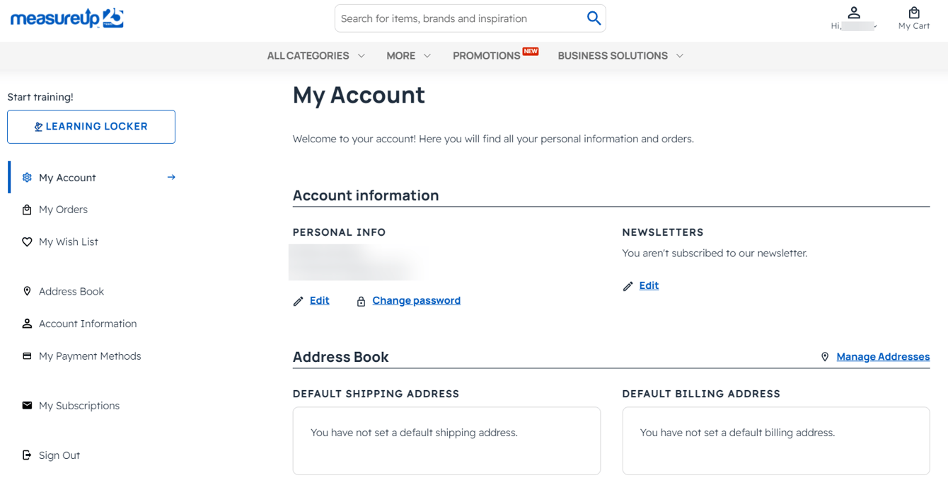 How to manage your MeasureUp account